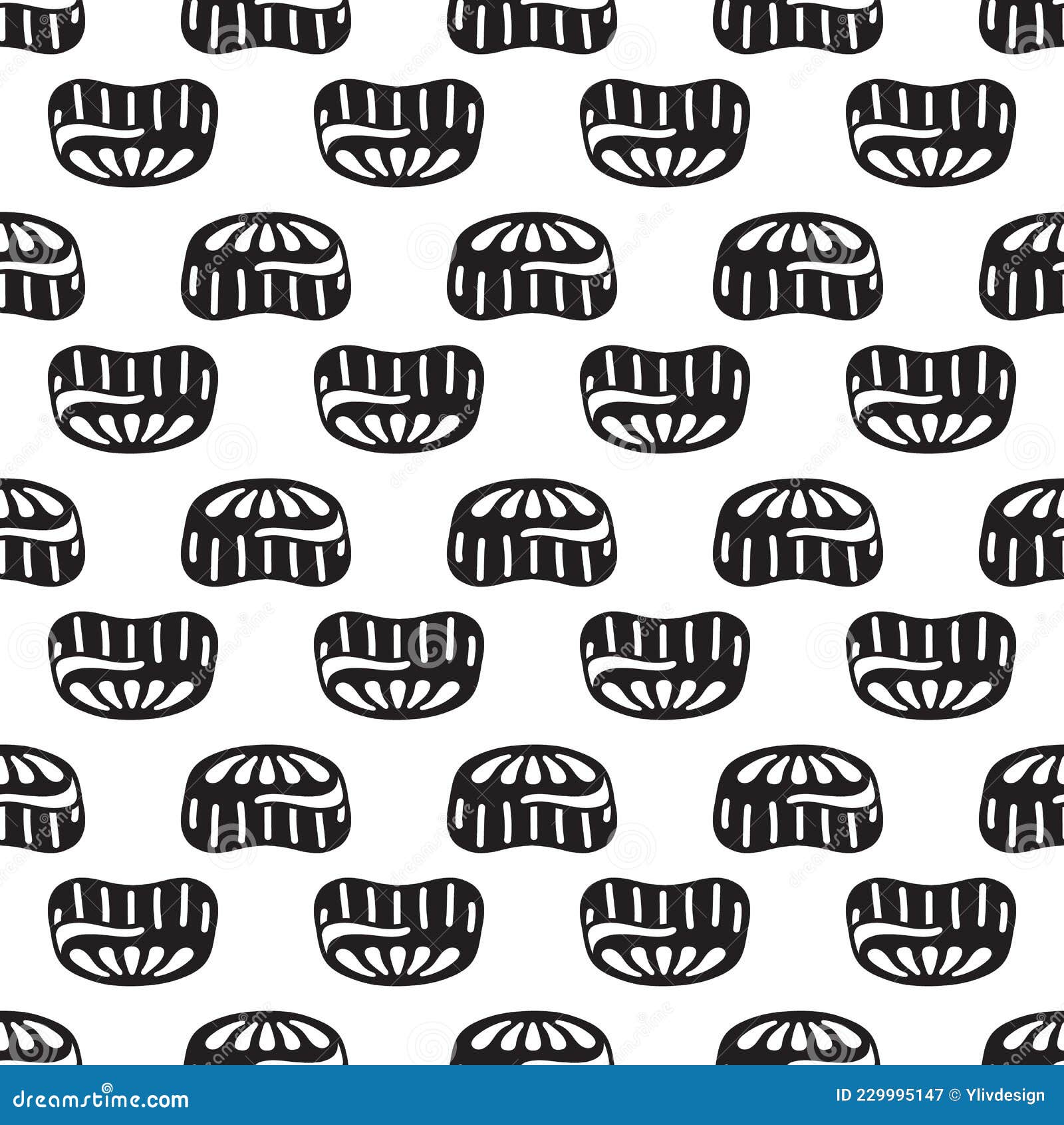 Candy Jelly Pattern Seamless Vector Stock Vector - Illustration of ...