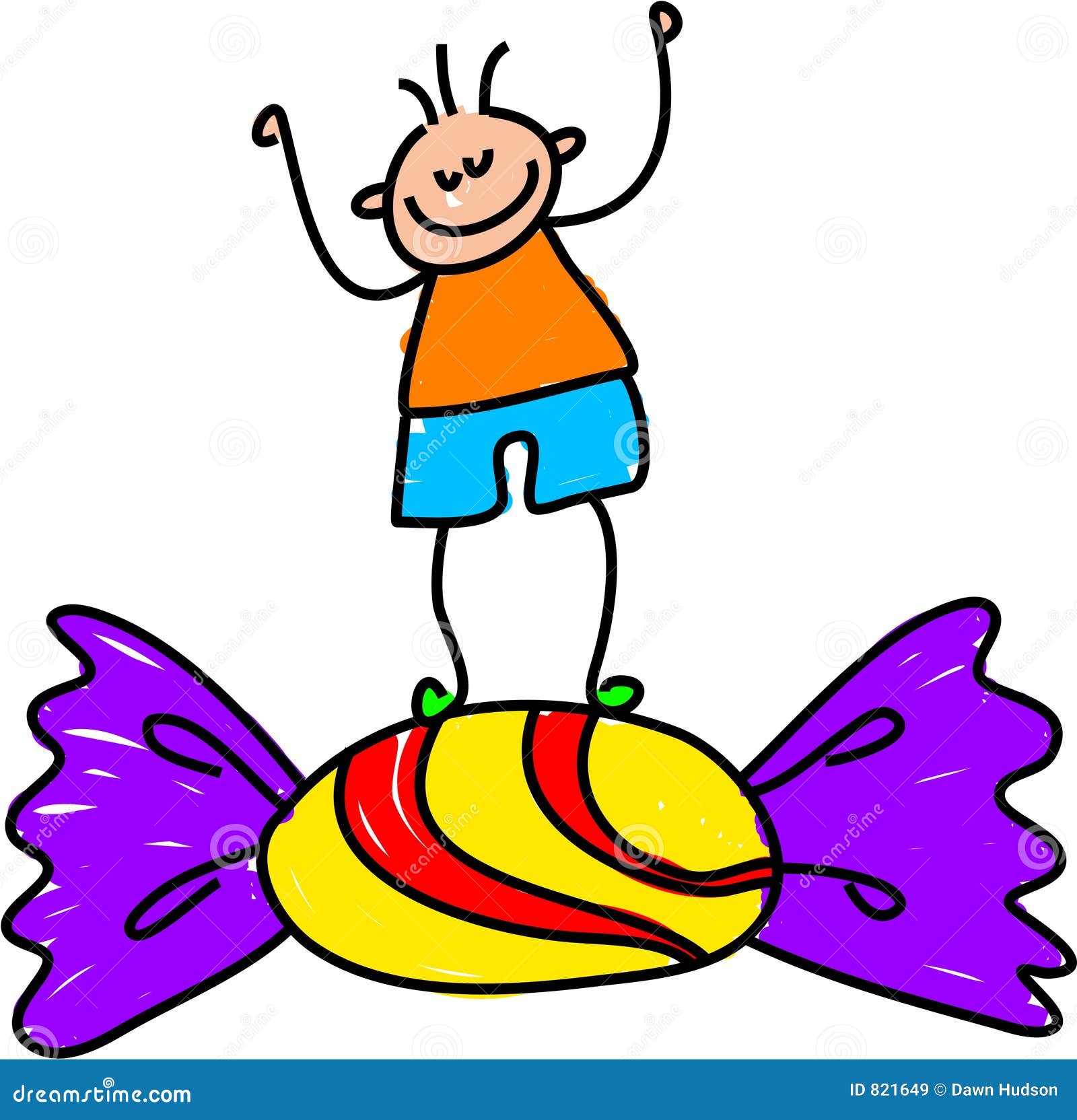 Candy kid stock vector. Illustration of isolated, happy - 821649