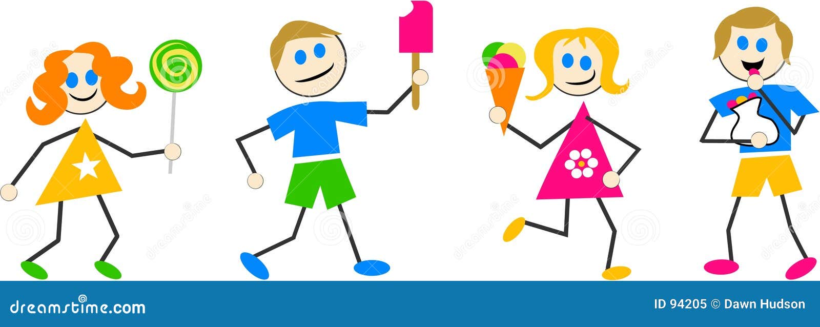 Candy Kids stock illustration. Illustration of snacks, graphics - 94205