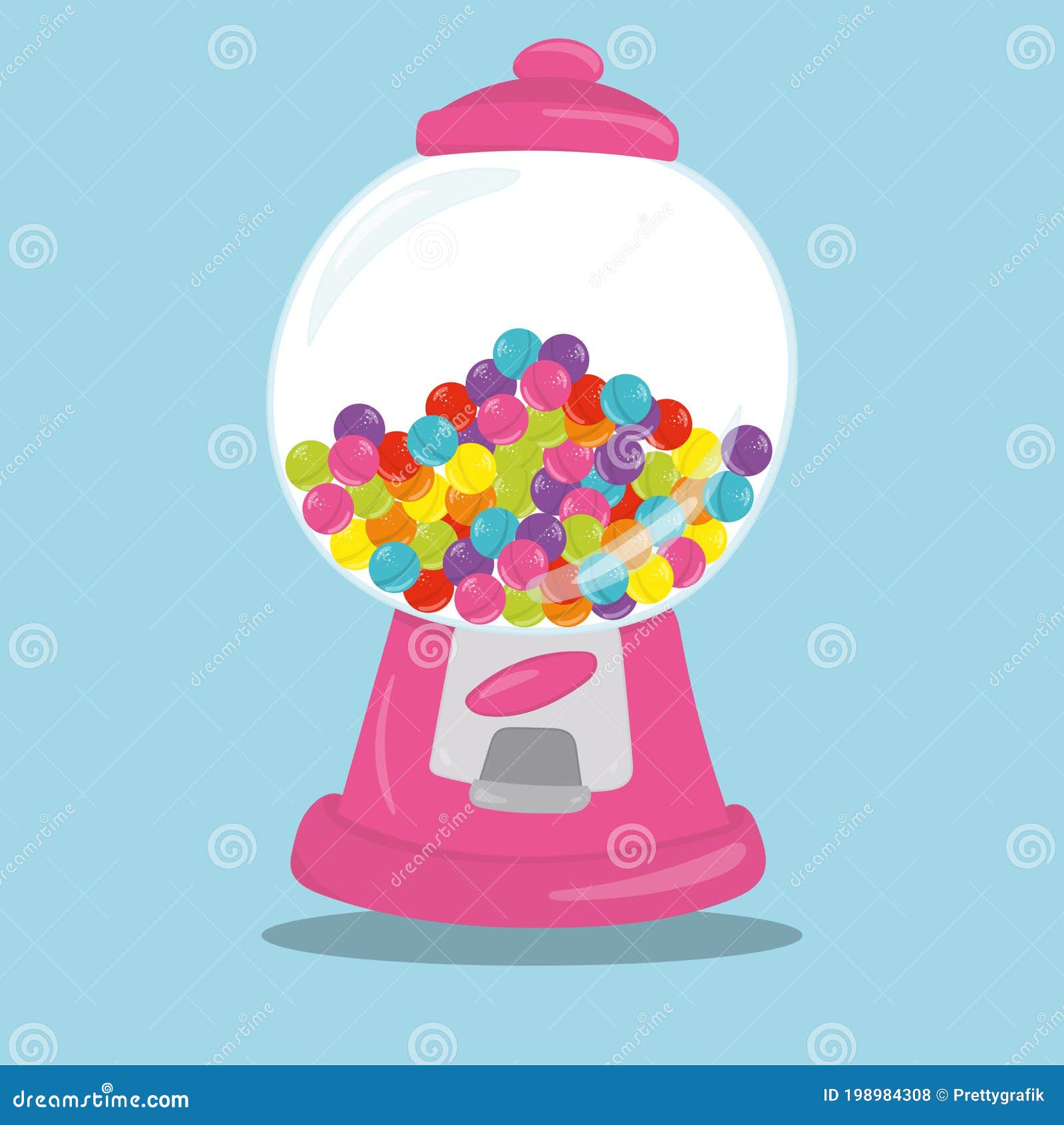 Candy Land Purple Candy Machine 23 Stock Vector - Illustration of ...