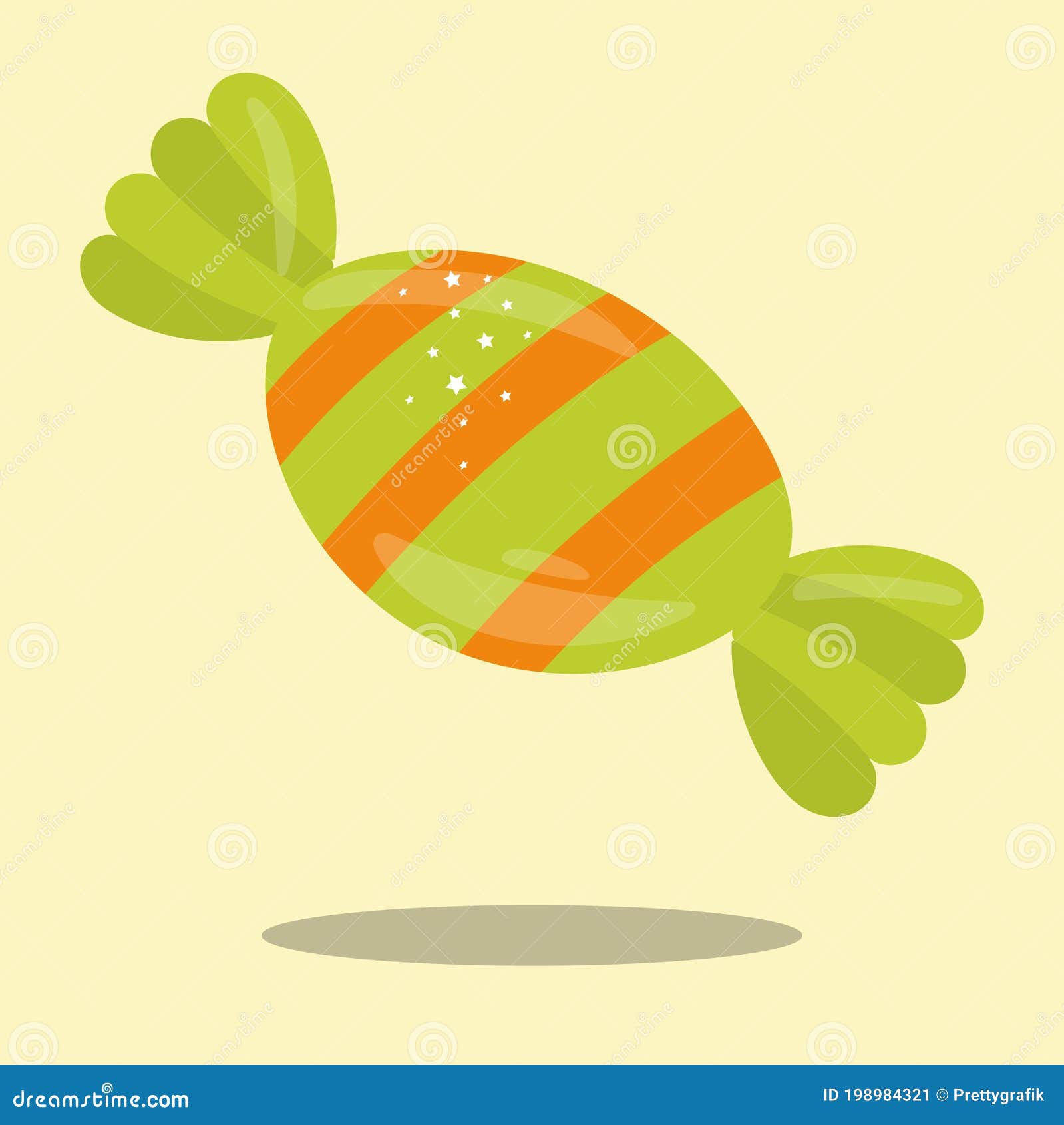 Candy Land Yellow Green Candy 25 Stock Vector - Illustration of cartoon ...