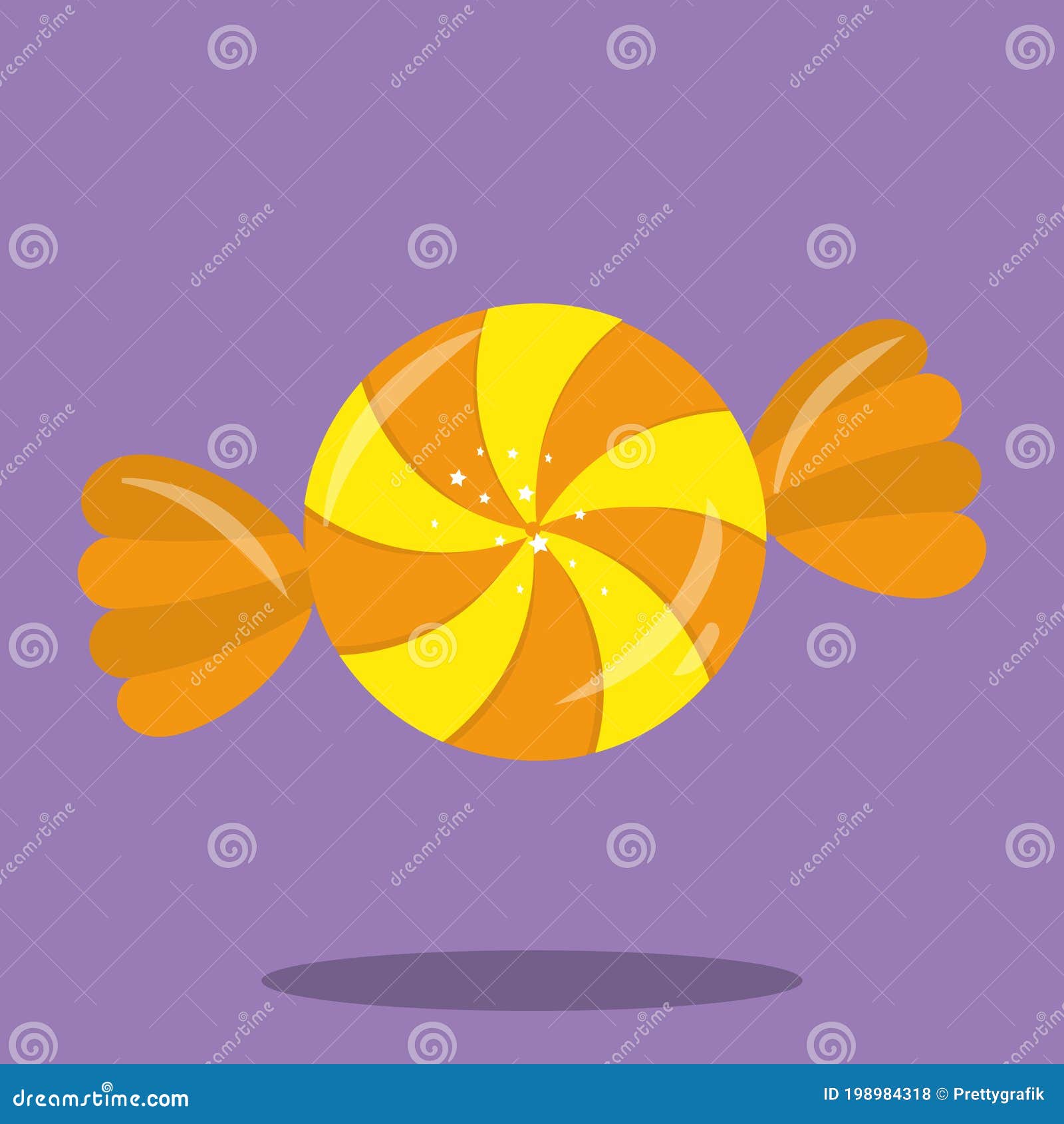 Candy land yellow candy 04 stock vector. Illustration of yellow - 198984318