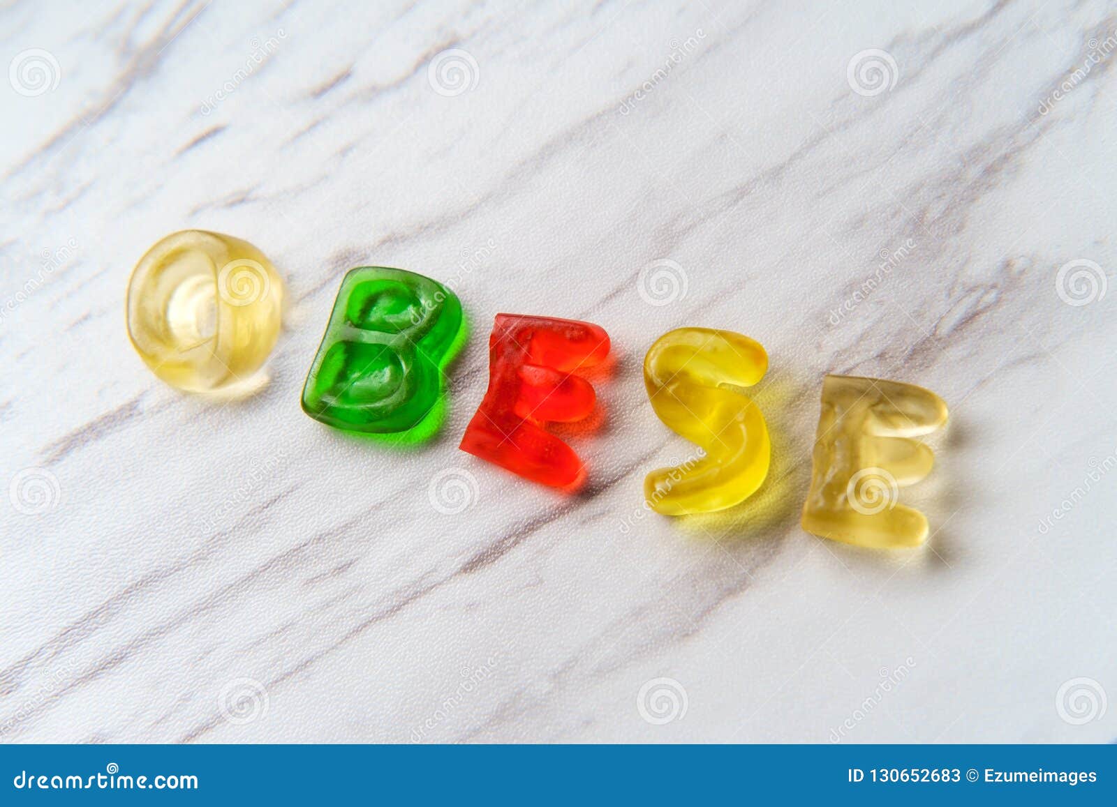 Candy Letters Spell Obese stock image. Image of calories - 130652683