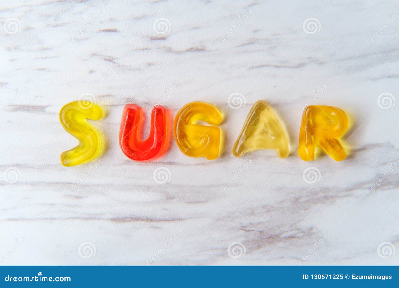 Candy Letters Spell Sugar stock image. Image of calories - 130671225