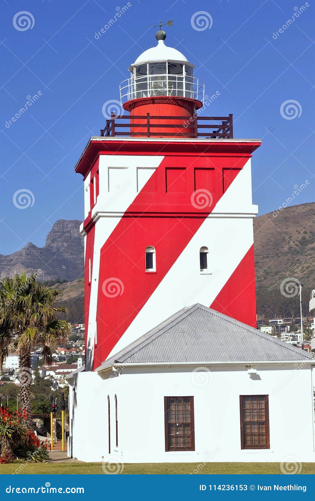 Candy lighthouse stock image. Image of stripe, colored - 114236153