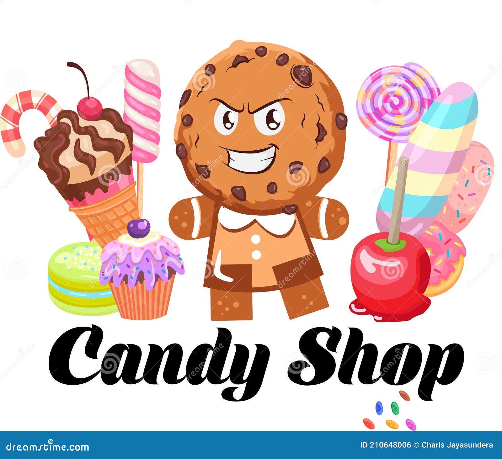 Candy logo stock illustration. Illustration of illustratorvector ...