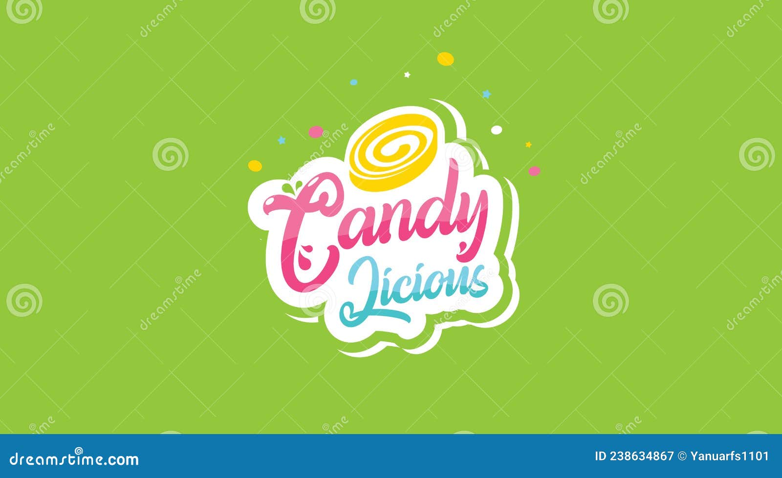 Candy Logo Design Concept Vector Stock Vector - Illustration of design ...
