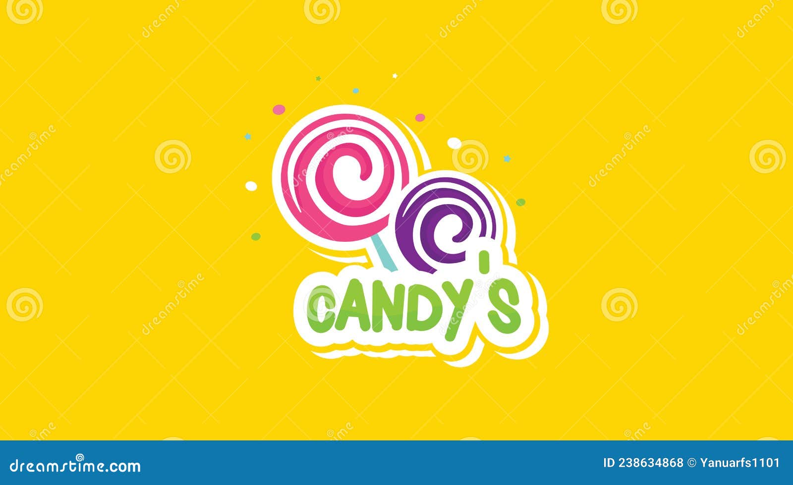 Candy Logo Design Concept Vector Stock Vector - Illustration of ...