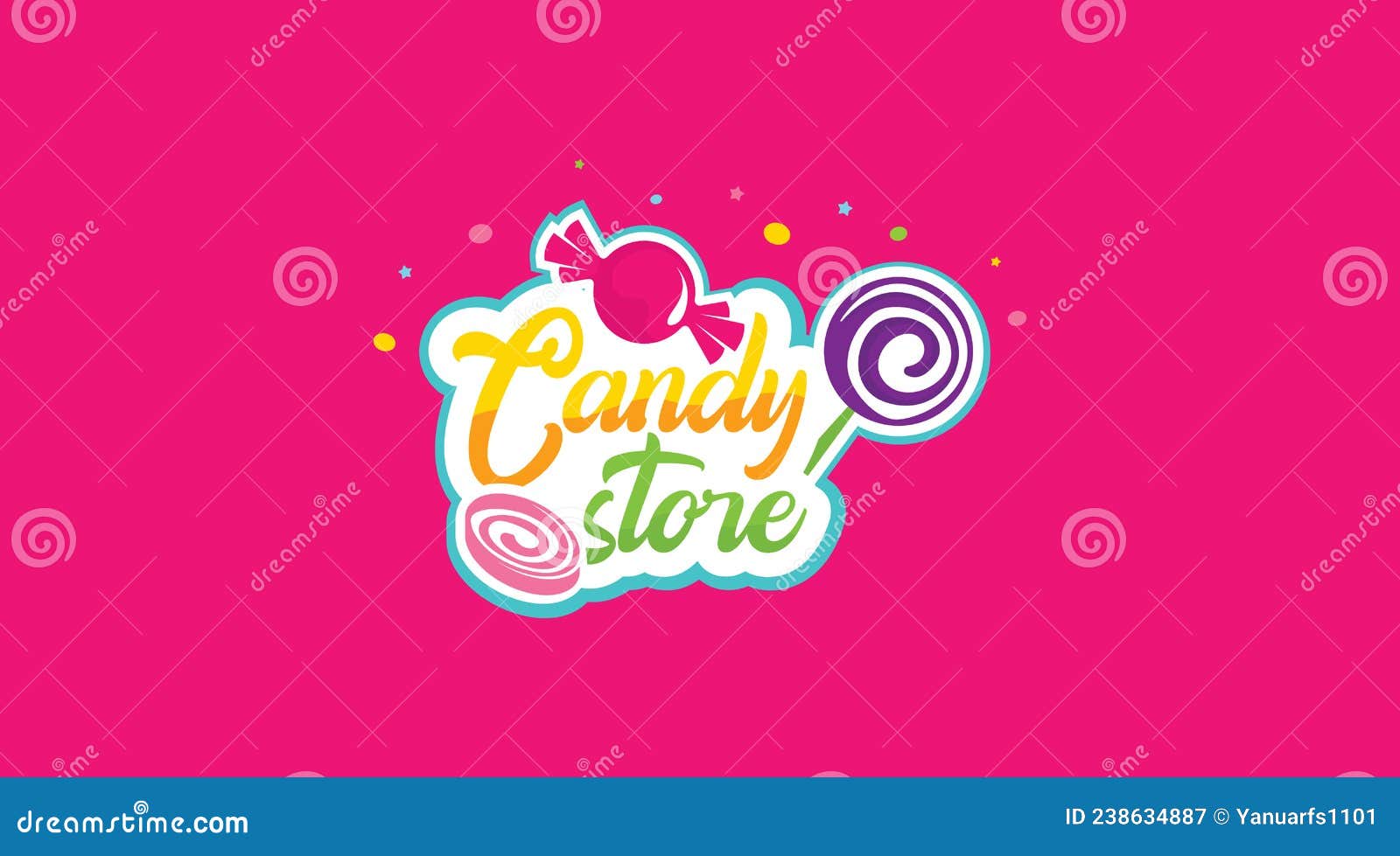 Candy Logo Design Concept Vector Stock Vector - Illustration of ...