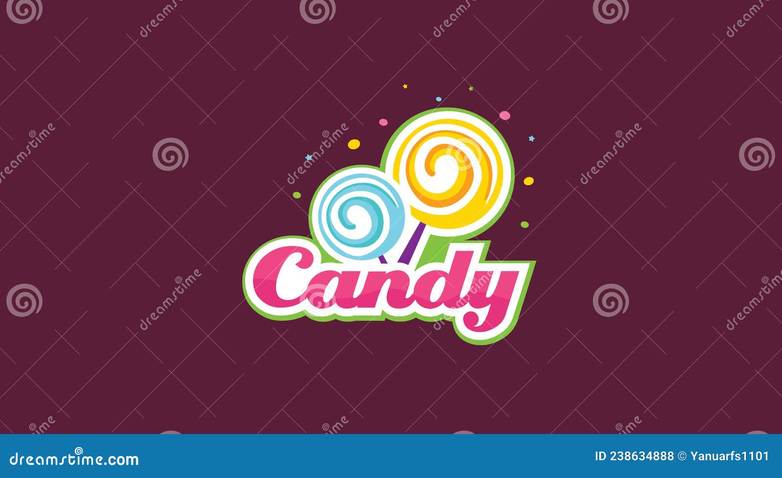 Candy Logo Design Concept Vector Stock Vector - Illustration of concept ...