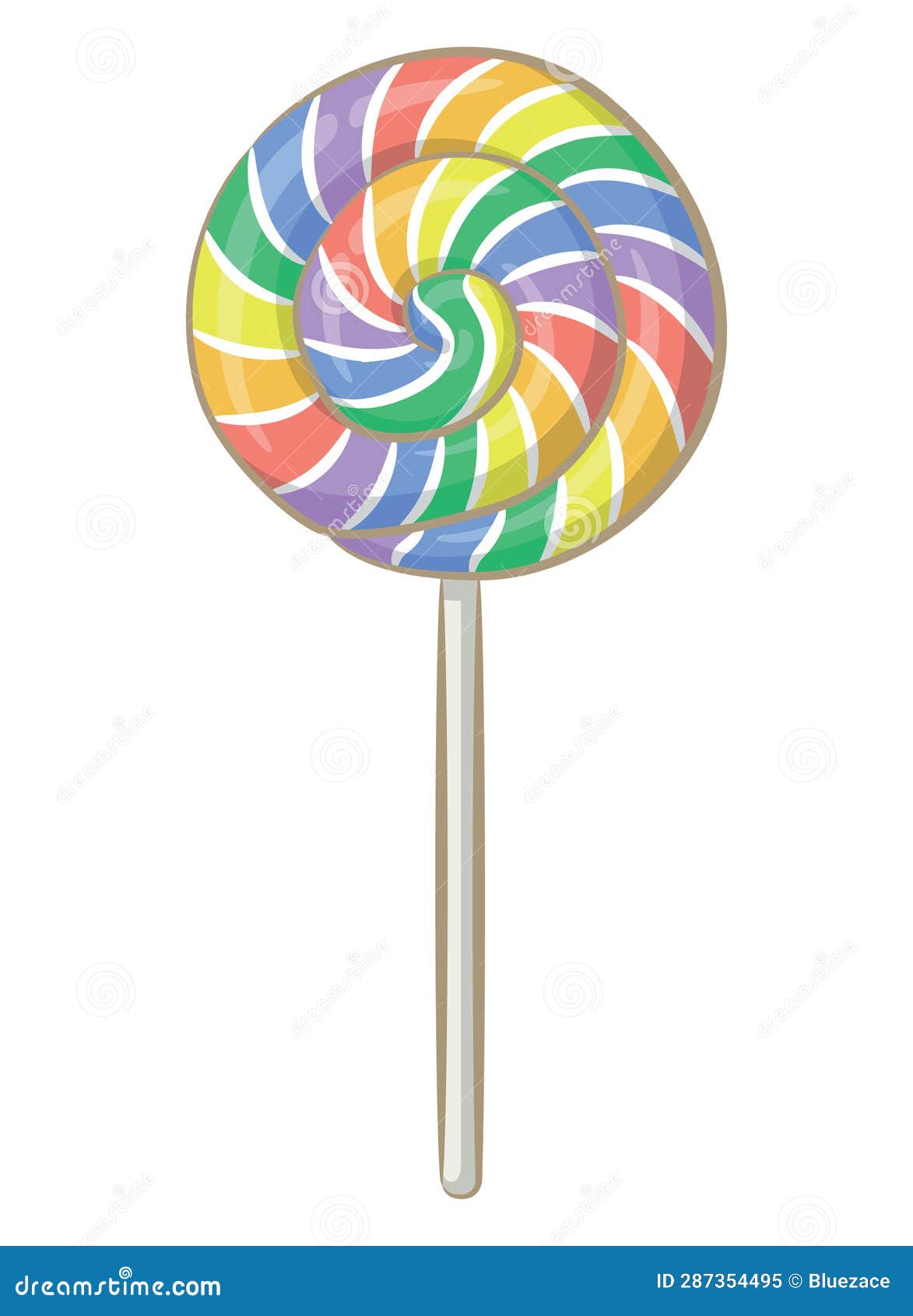 Circular Lolipop, Icon Cartoon Vector | CartoonDealer.com #259785069