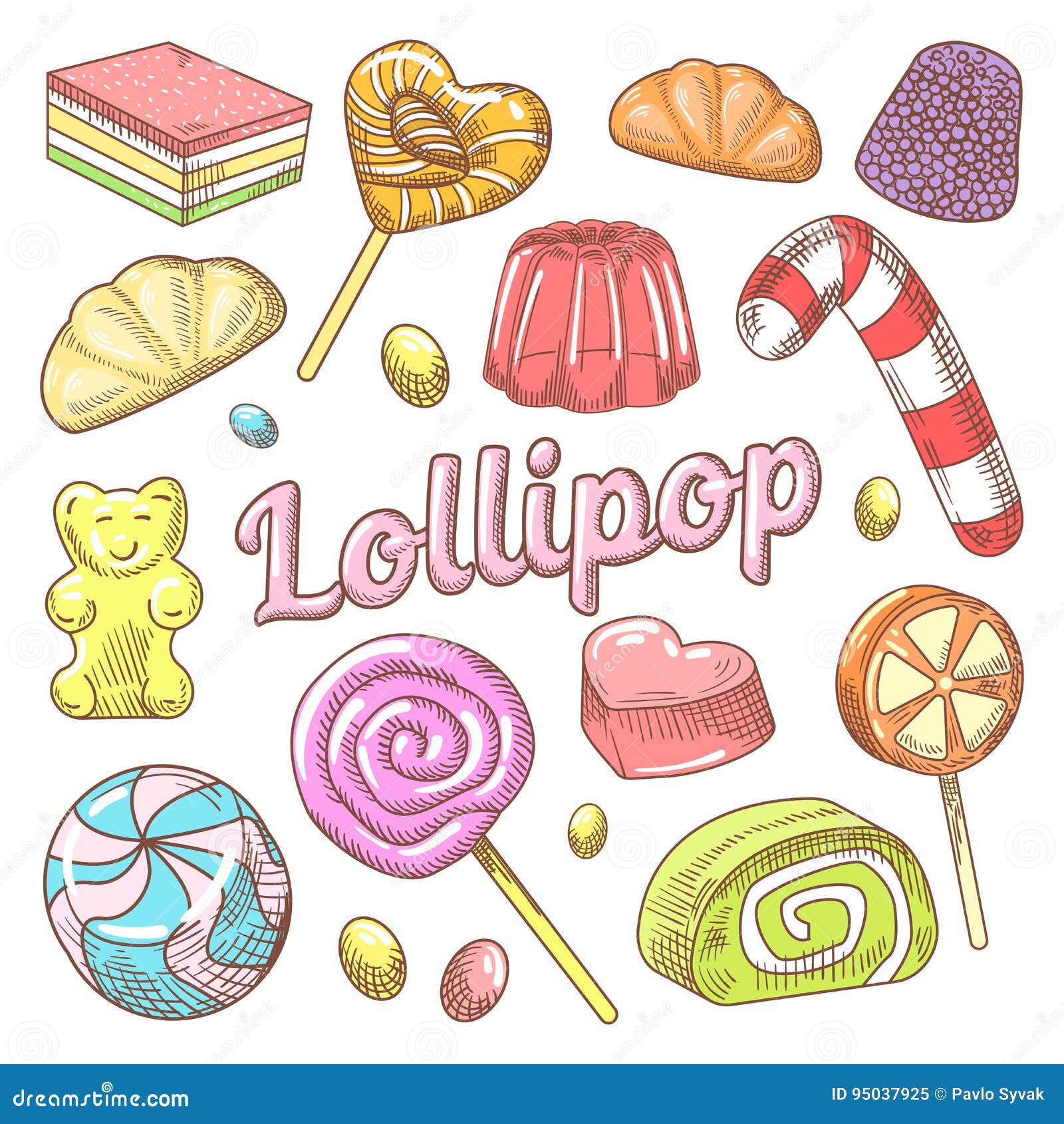 Jelly Sweets Candy Green Cartoon Character With Various Angry ...