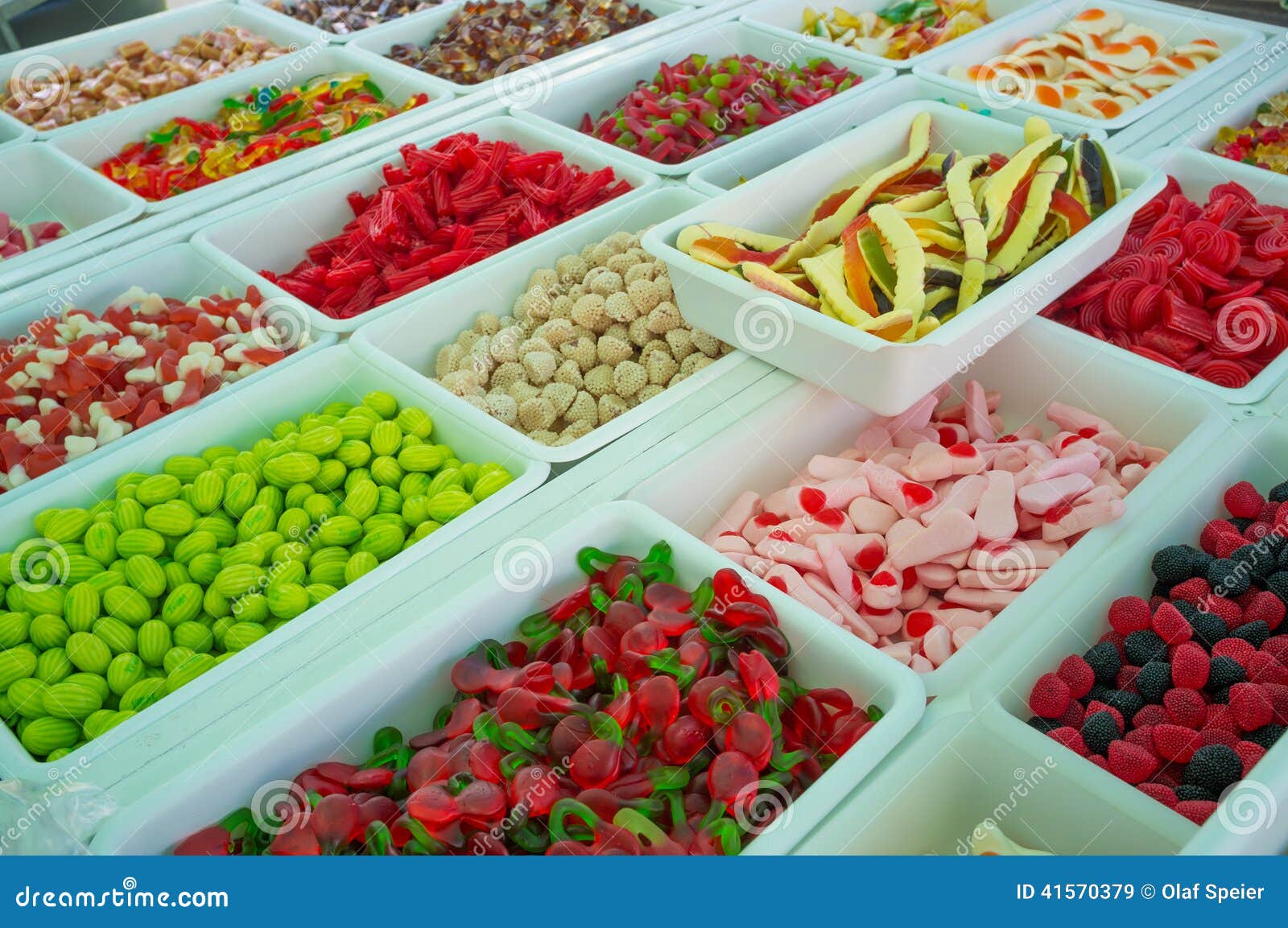Candy on a market stall stock image. Image of sugary - 41570379