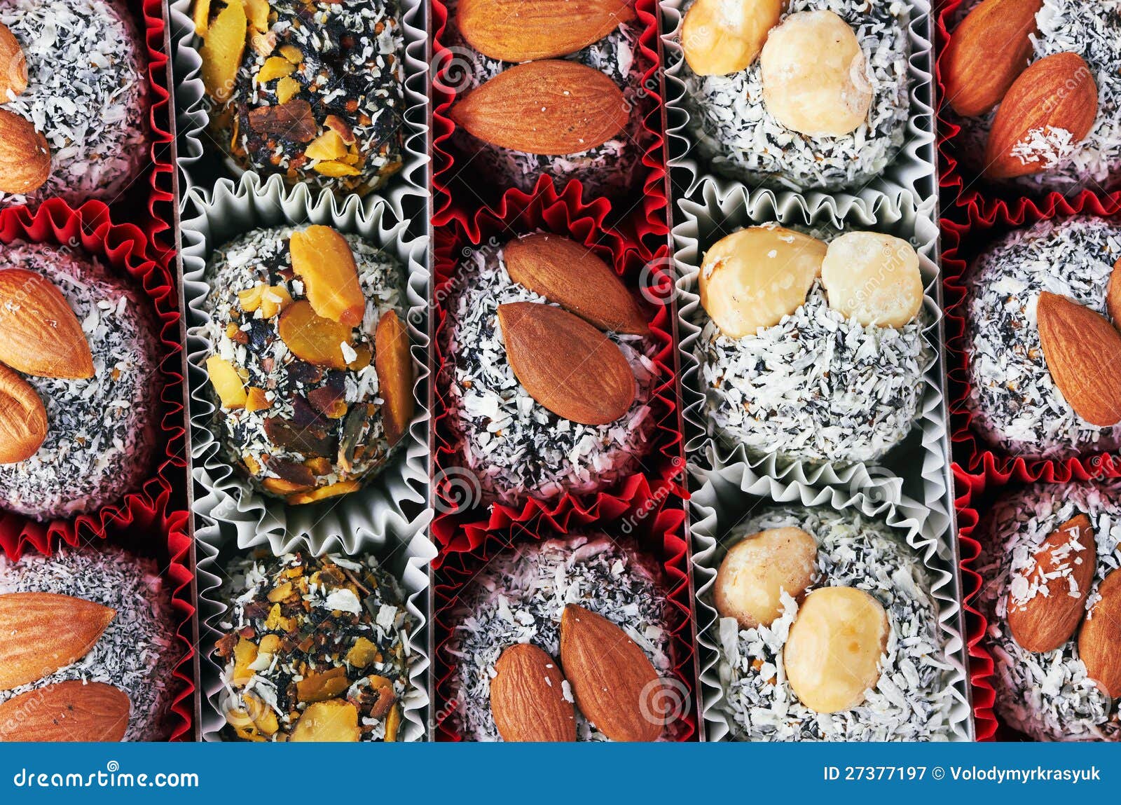 Candy with nuts stock image. Image of tasty, candy, varied - 27377197