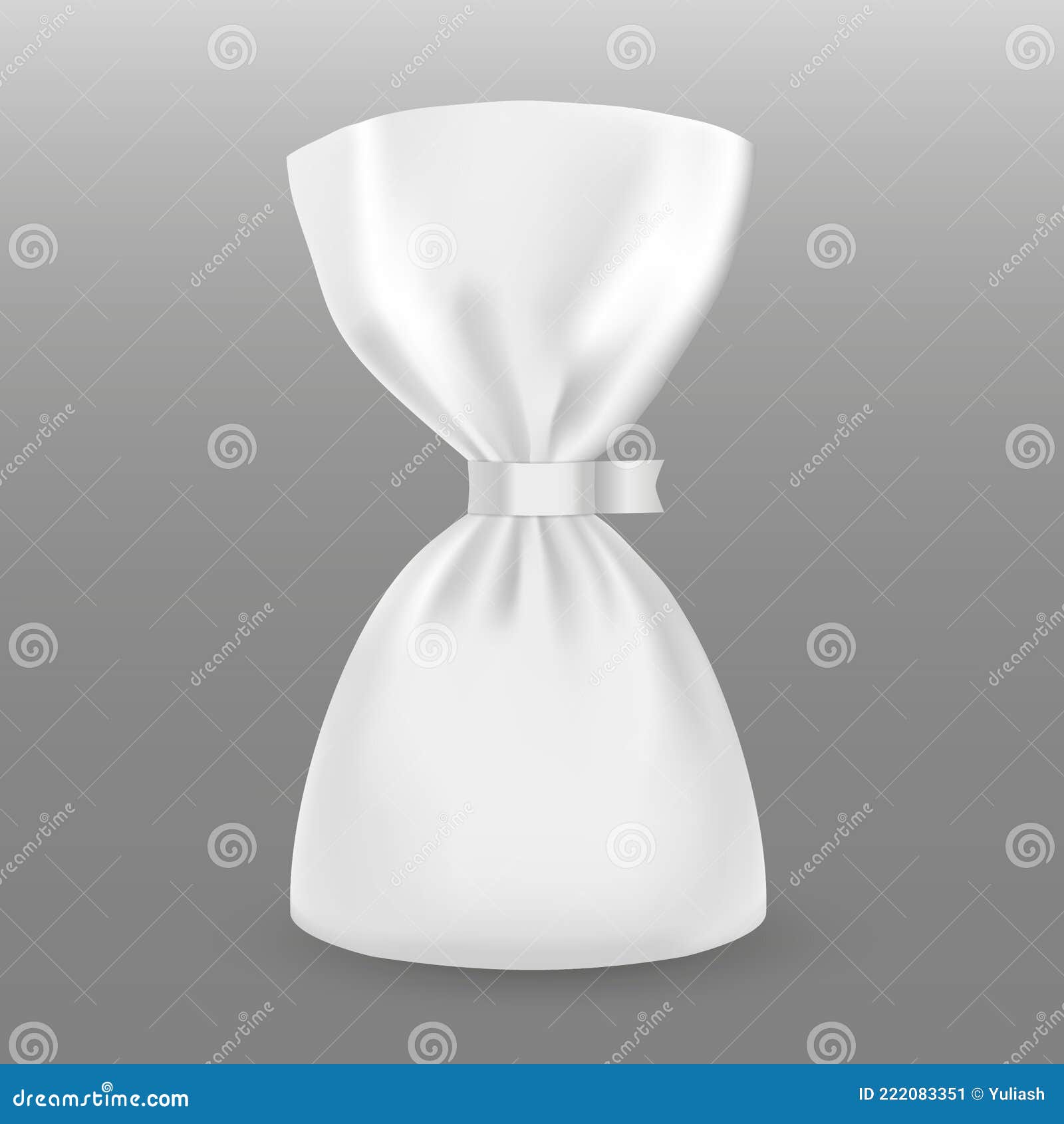 Candy Mockup Isolated On White Background. Vector 3d Realistic. Wrapper ...