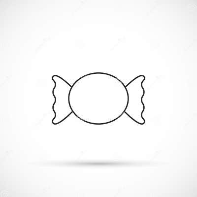 Candy outline icon stock vector. Illustration of cake - 79115998