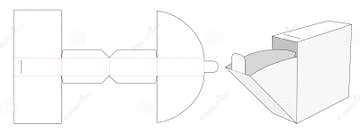 Candy Packaging Box Die Cut Template Stock Vector - Illustration of ...