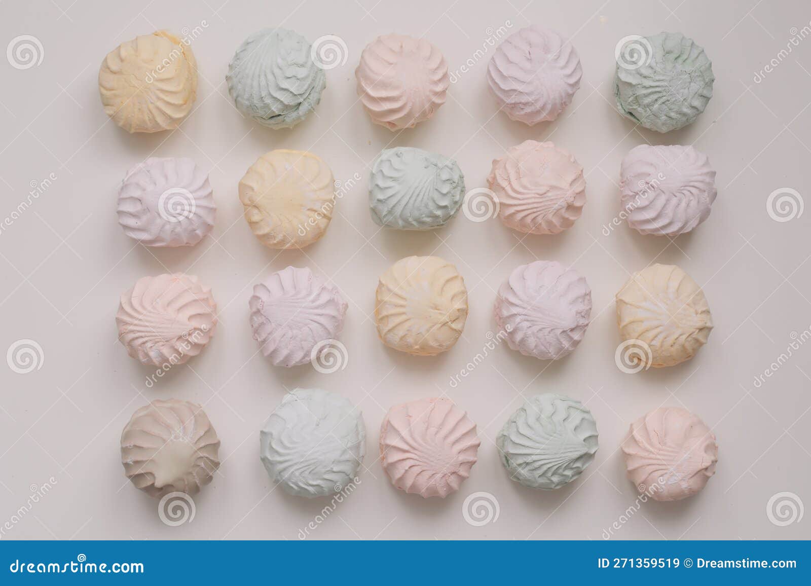 Candy Pastel Coloured Marshmallow Sweets Pattern Texture Background ...