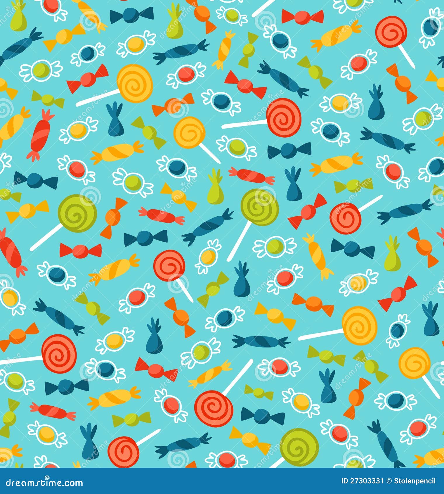 Candy pattern stock vector. Illustration of treat, texture - 27303331