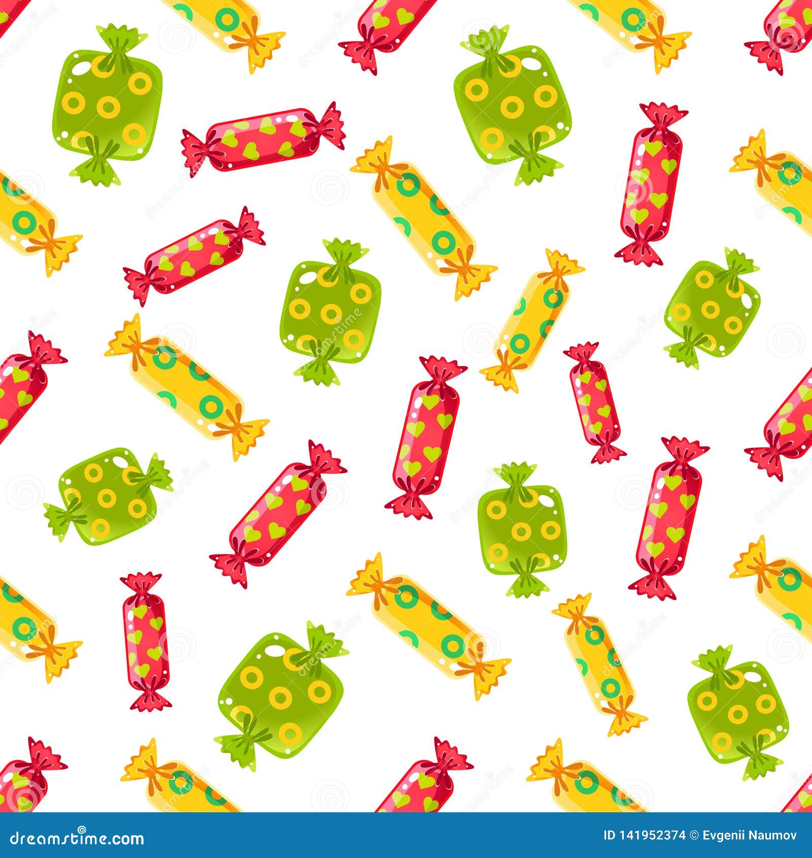 Candy Pattern. Vector Illustration Stock Vector - Illustration of ...