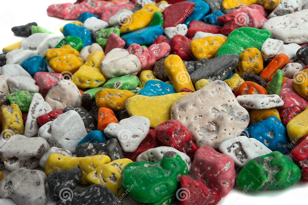 Candy pebbles isolated stock image. Image of food, color - 164557195