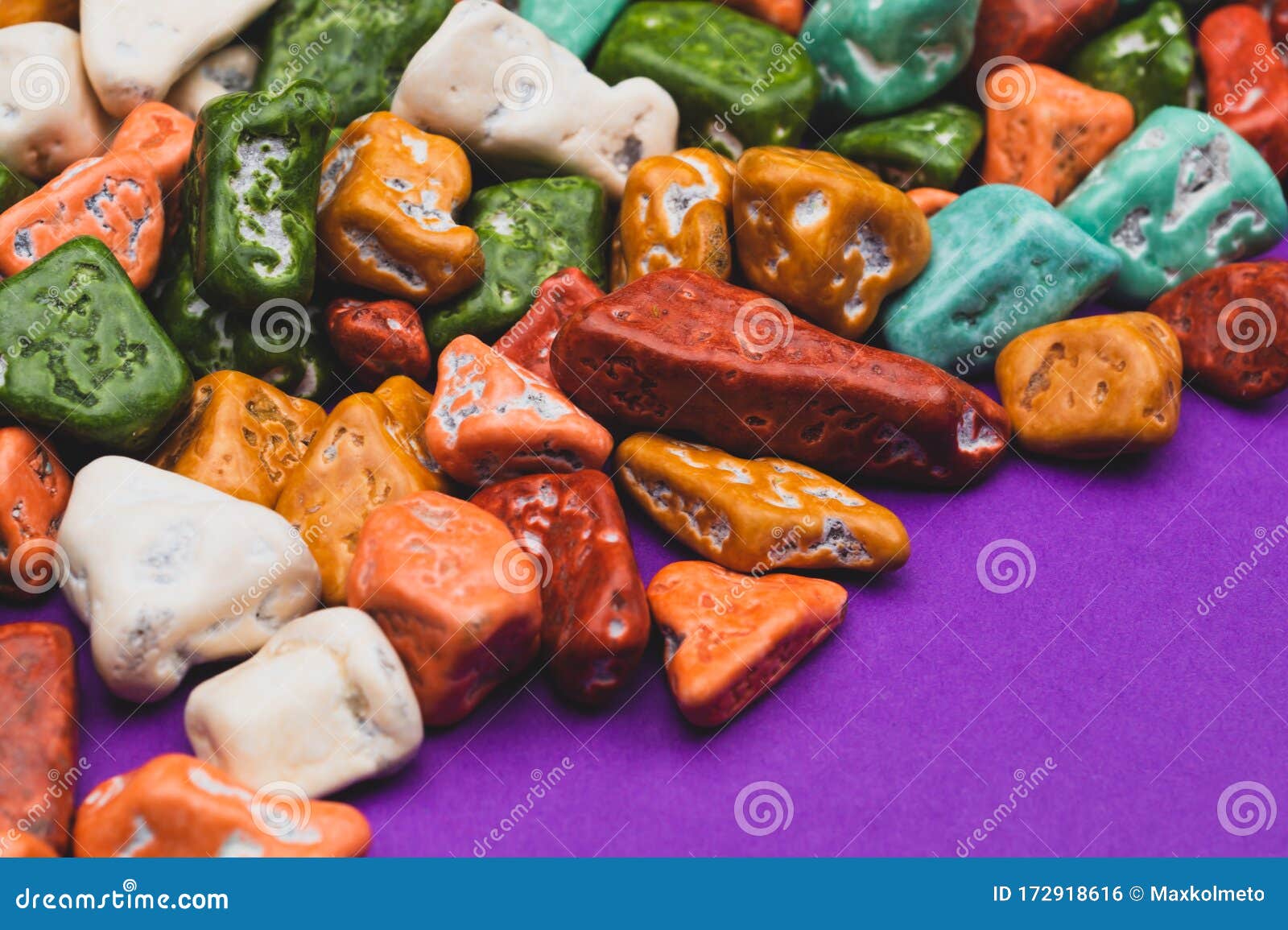 Candy Pebbles. Sweets in the Form of Colored Stones Stock Photo - Image ...
