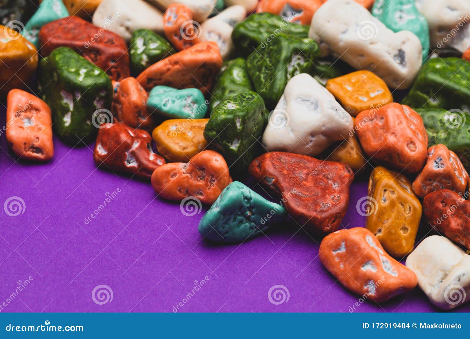 Candy Pebbles. Sweets in the Form of Colored Stones Stock Photo - Image ...