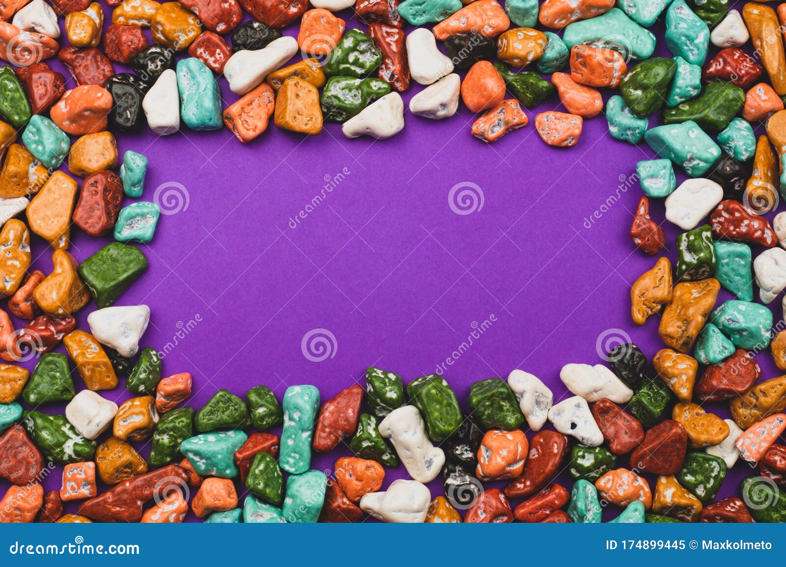 Candy Pebbles. Sweets in the Form of Colored Stones. Colorful Candies ...