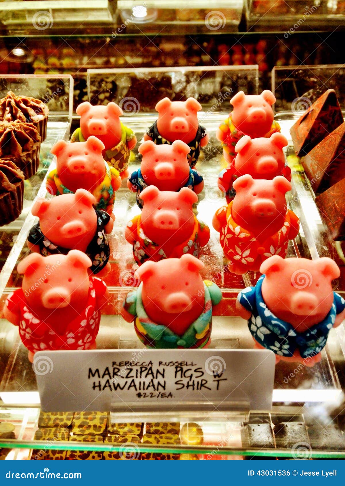 Candy pigs stock photo. Image of hawaiinshirt, marzipan - 43031536