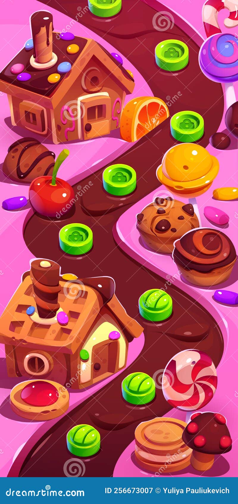 Candy Planet Game Ui Level Map, Fantasy Landscape Stock Vector ... Candy Planet Game Ui Level Map, Fantasy Landscape Stock Vector ...