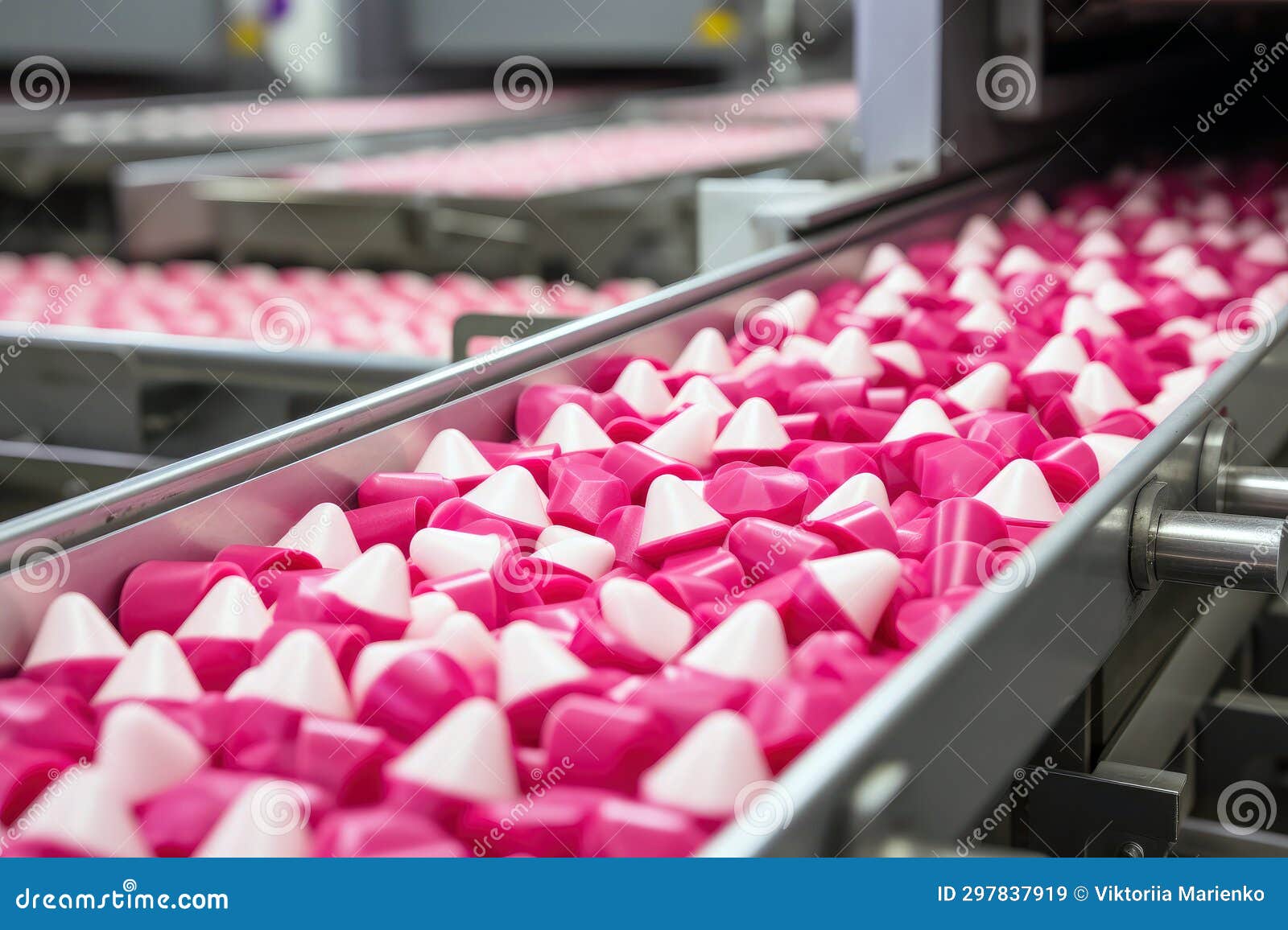 Candy Production Line Showcasing Advanced Automation Stock Illustration ...