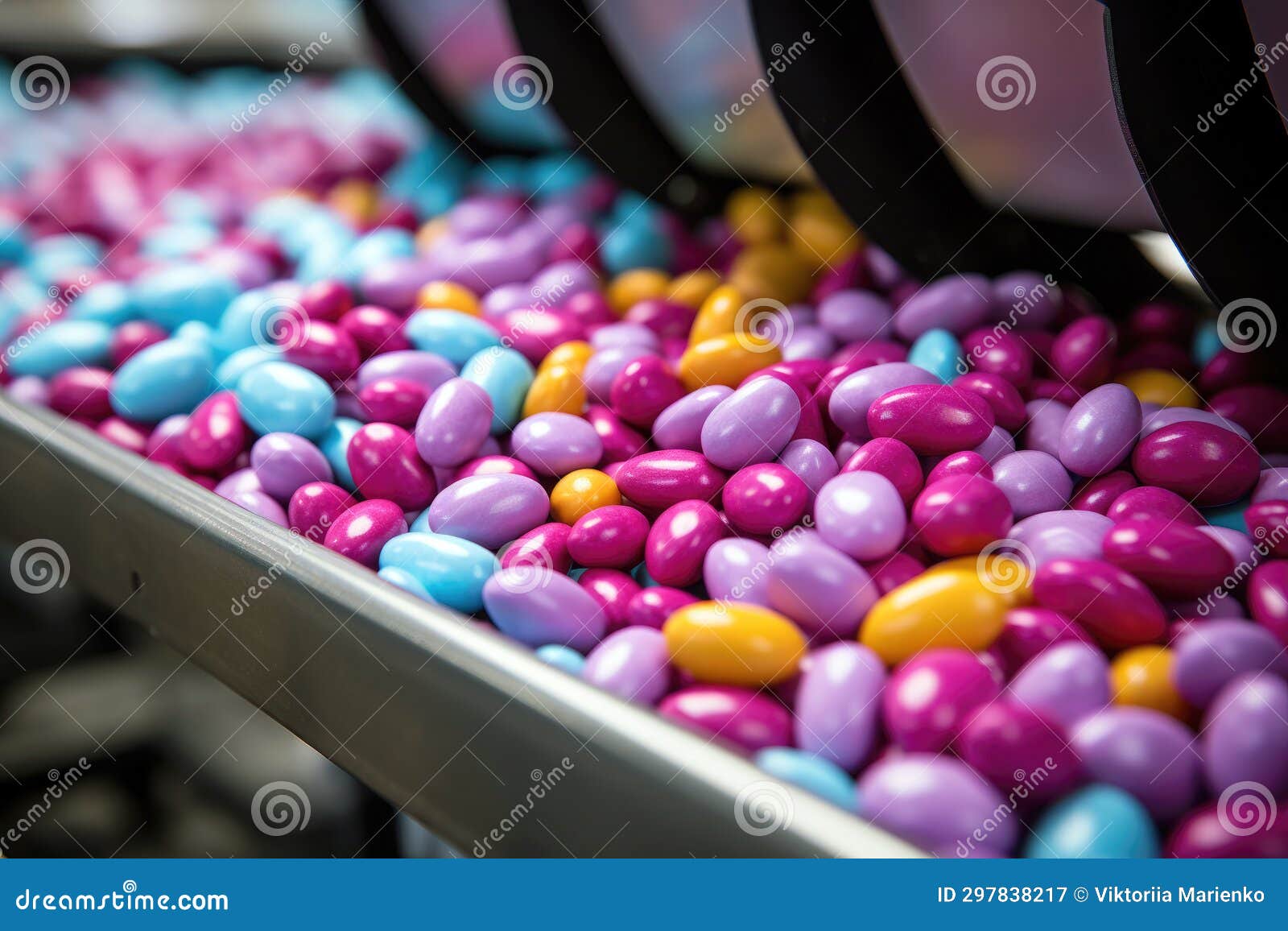 Candy Production at a Modern Confectionery Factory Stock Illustration ...