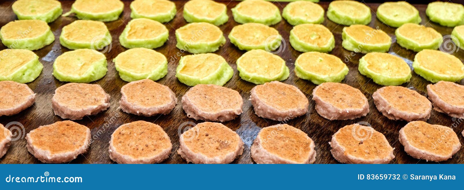 Candy Reckless Green and Chocolate on Pan, Thailand Stock Photo - Image ...