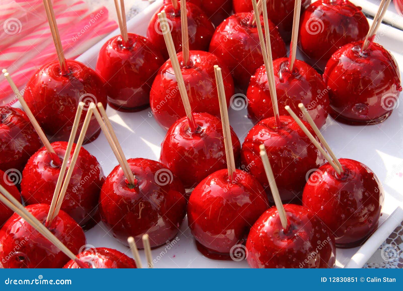 Candy red apples stock image. Image of apple, apples - 12830851