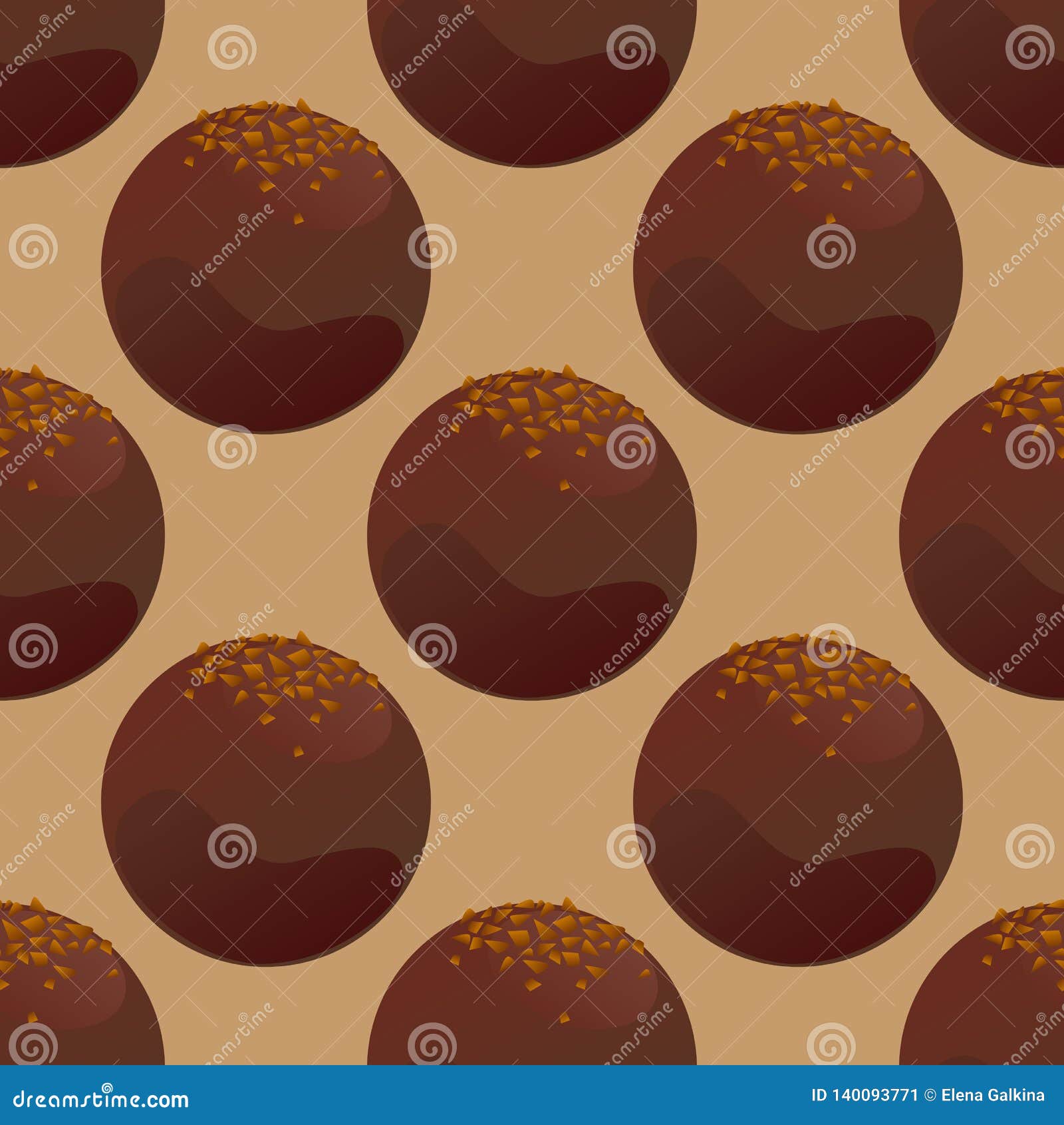 Candy seamless pattern stock vector. Illustration of cacao - 140093771