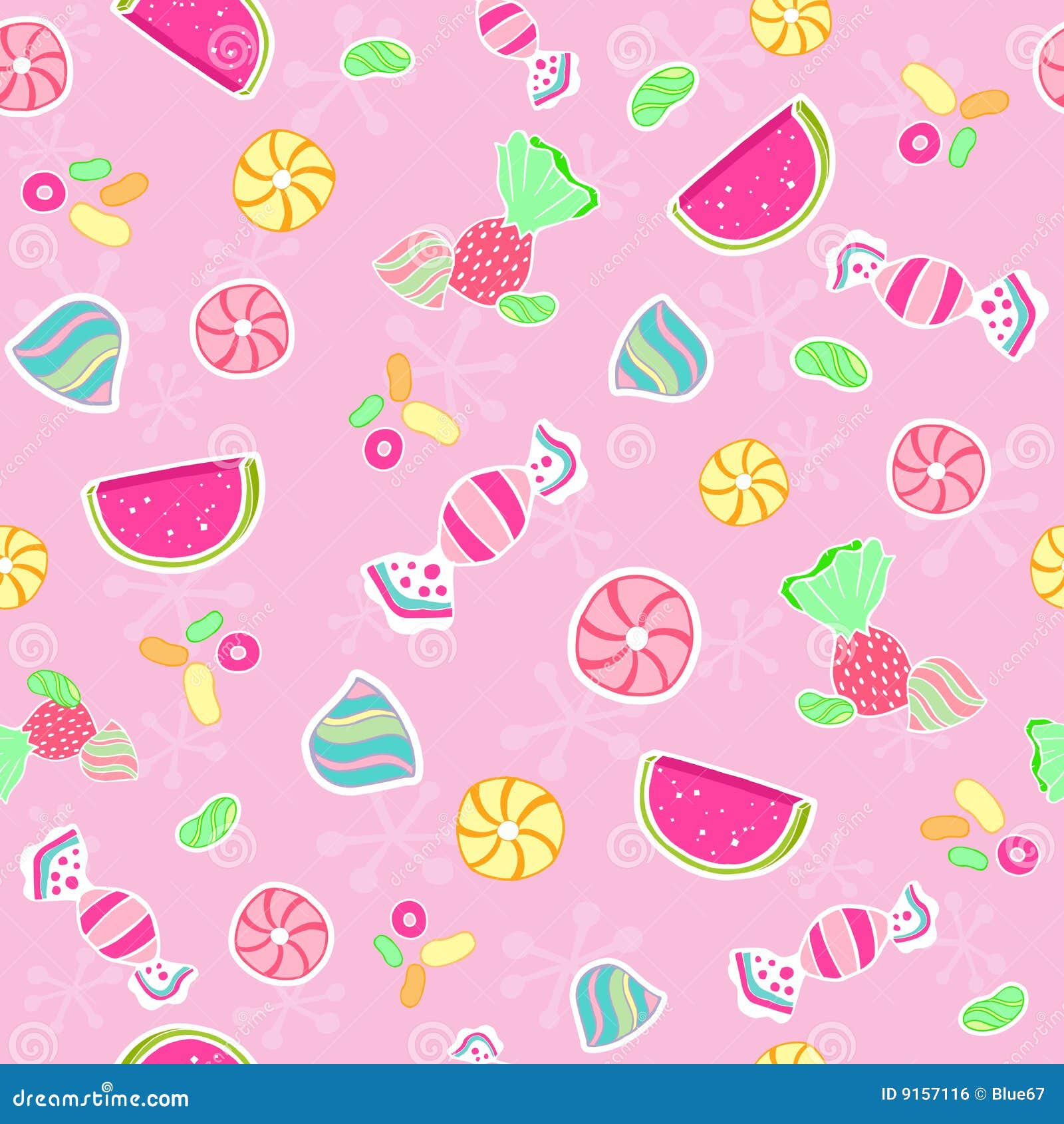 Candy Seamless Repeat Pattern Vector Stock Vector - Illustration of ...