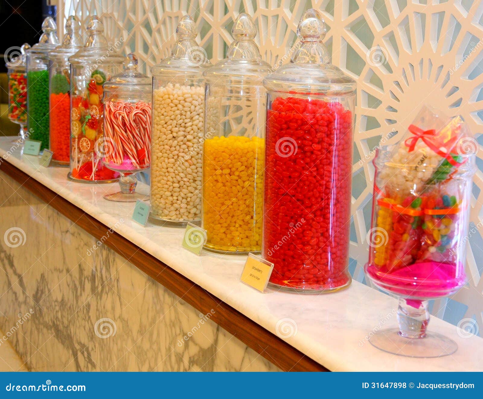 Candy in Glass Jars in Sweets Shop Stock Photo - Image of colourful ...