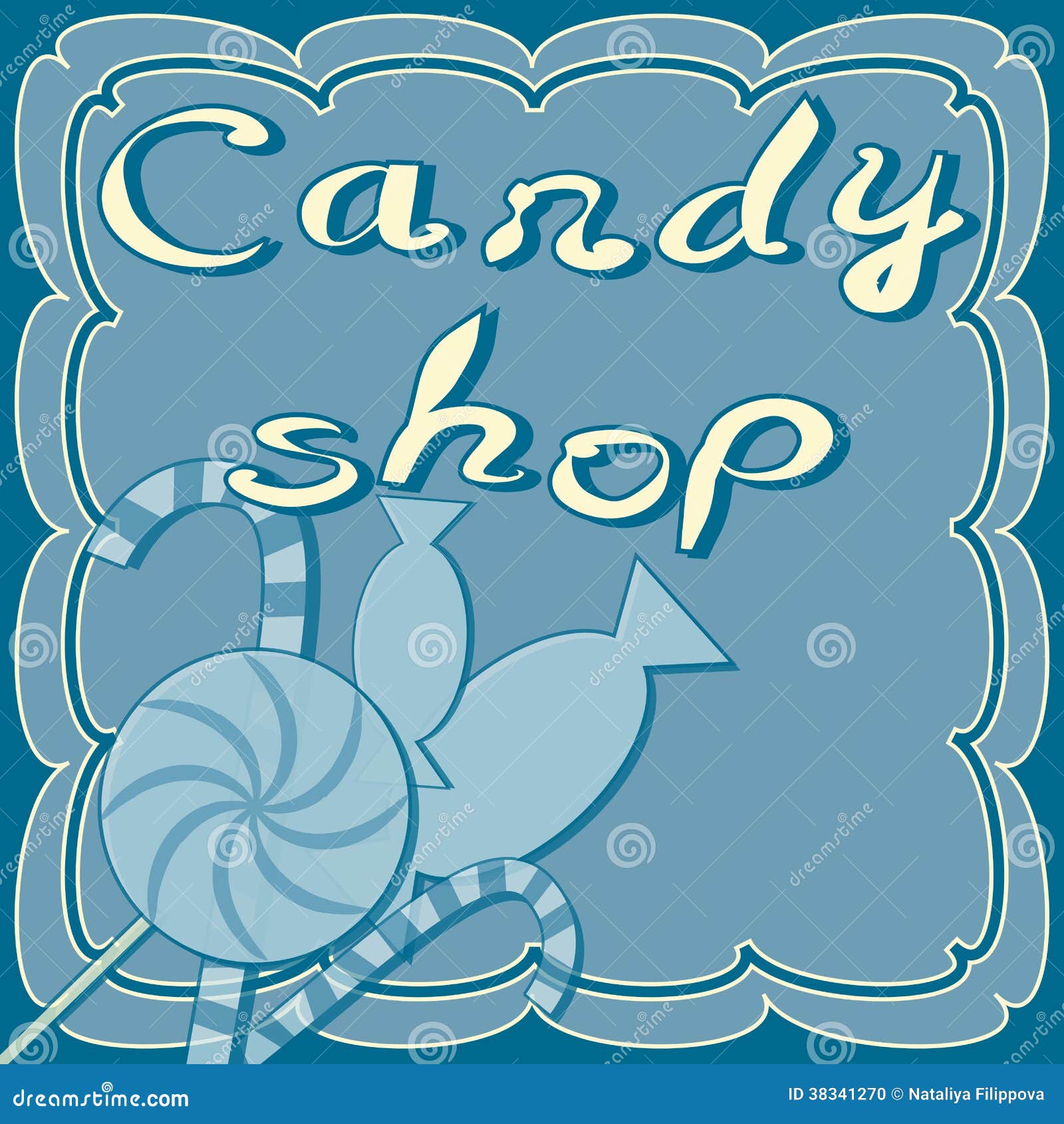 Word CANDY Of Watercolor Flowers Stock Photo | CartoonDealer.com #118049568