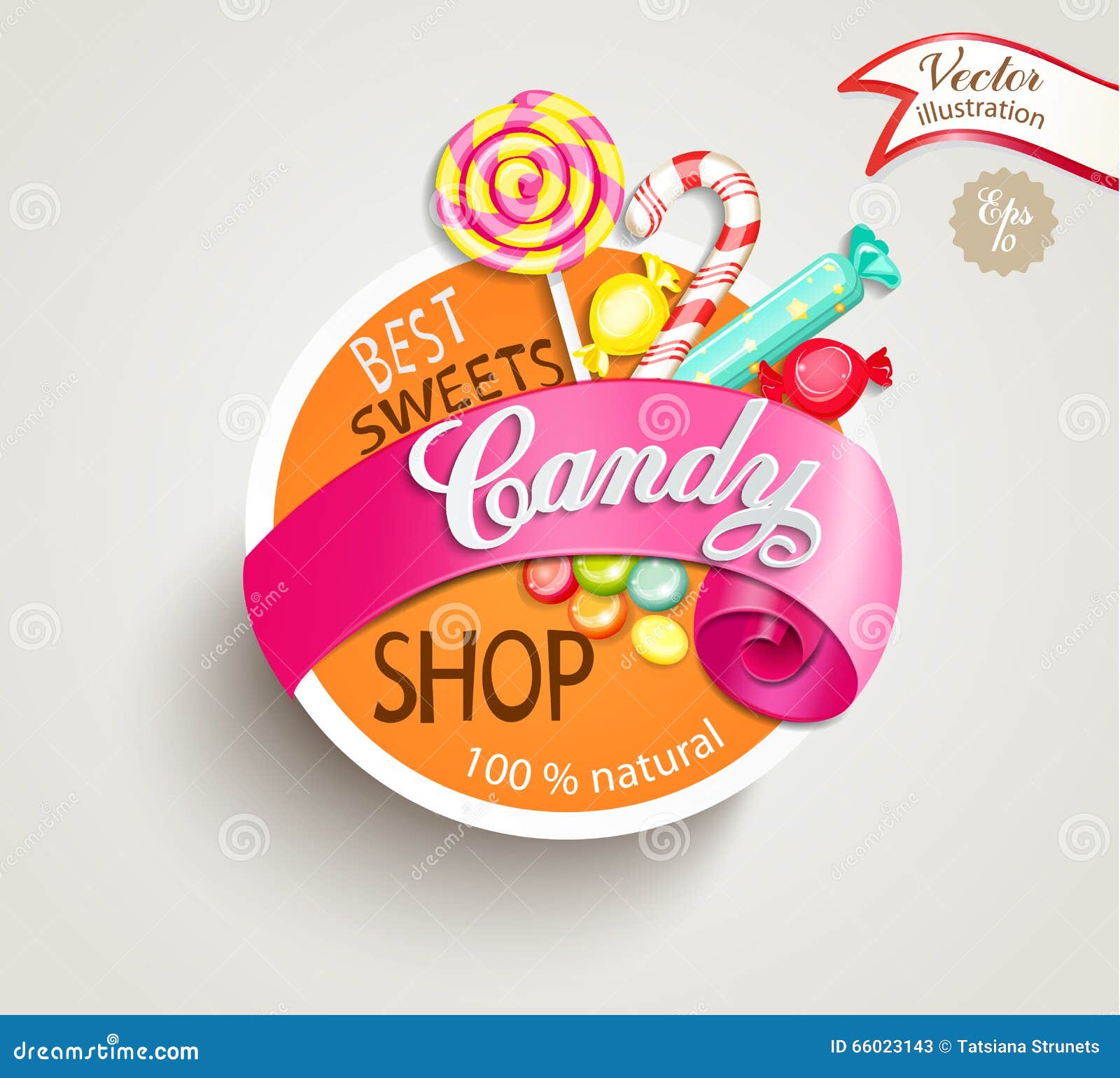 Candy shop label stock vector. Illustration of graphic - 66023143