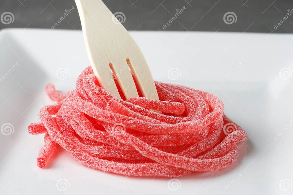 Candy spaghetti stock photo. Image of colored, store - 16261526