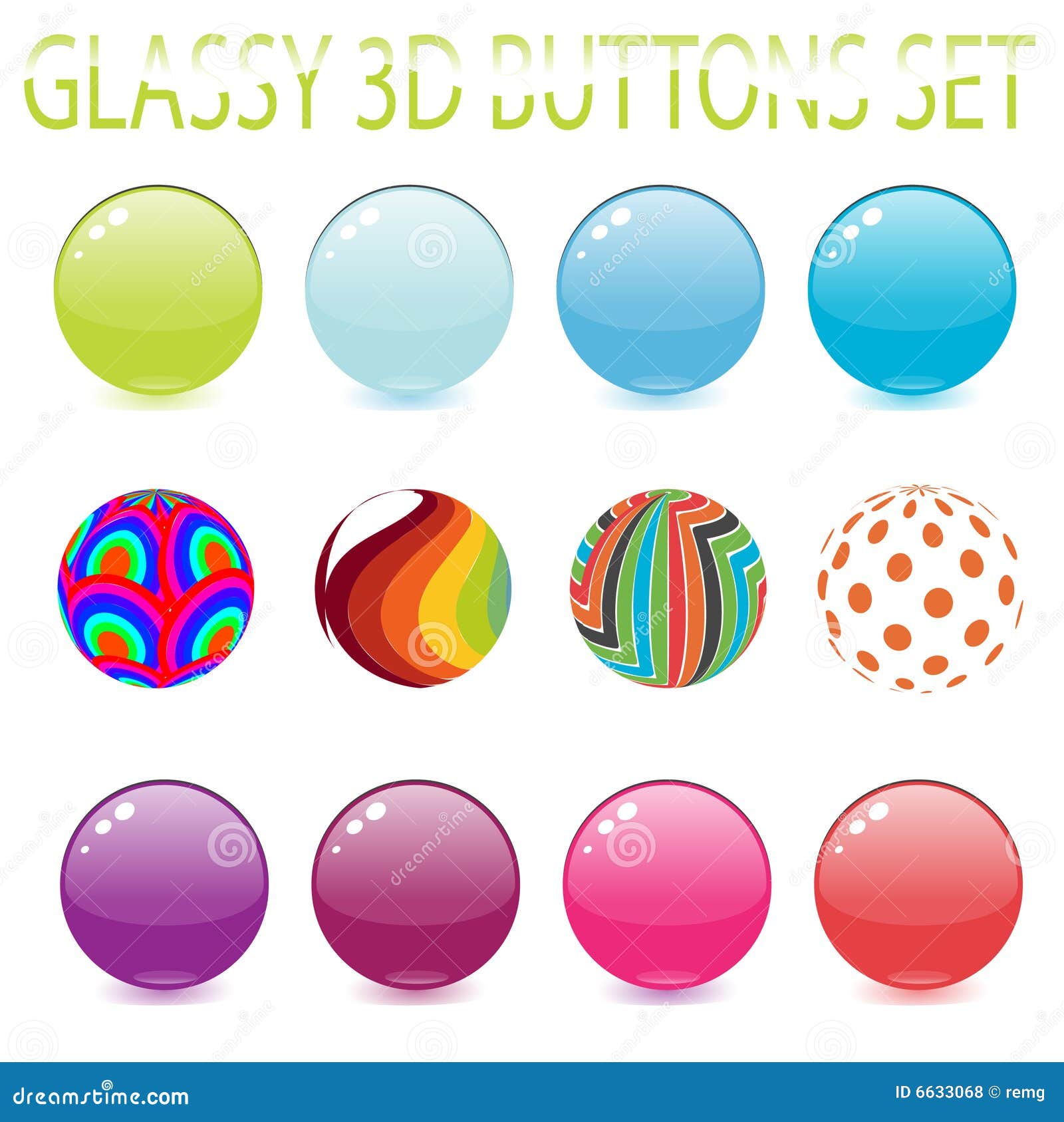 Candy Spheres stock illustration. Illustration of reflection - 6633068