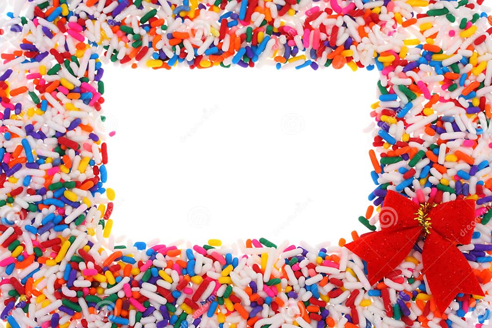 Candy Sprinkle Frame stock image. Image of colours, colour - 3383591