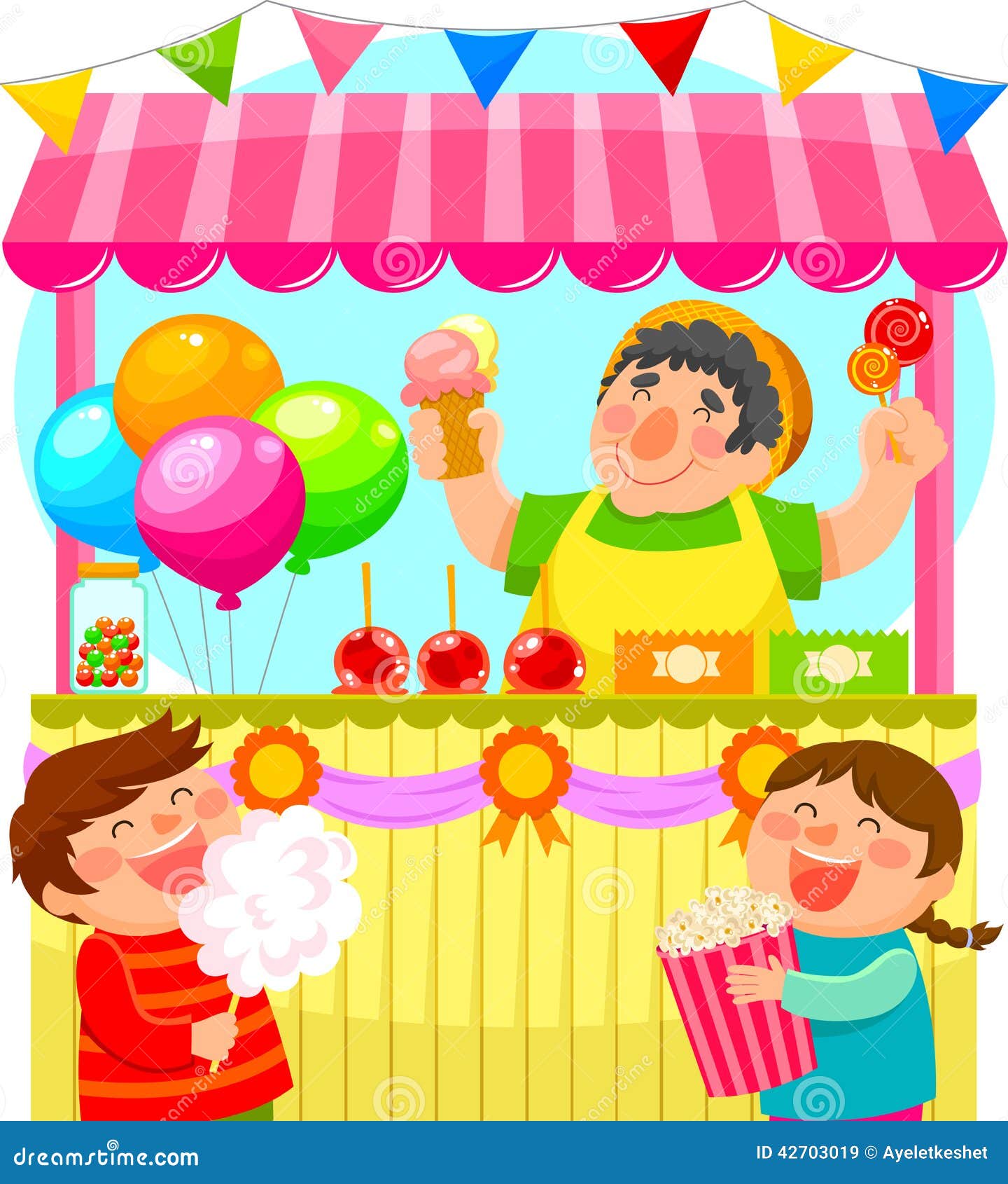 Candy Stall Stock Vector - Image: 42703019