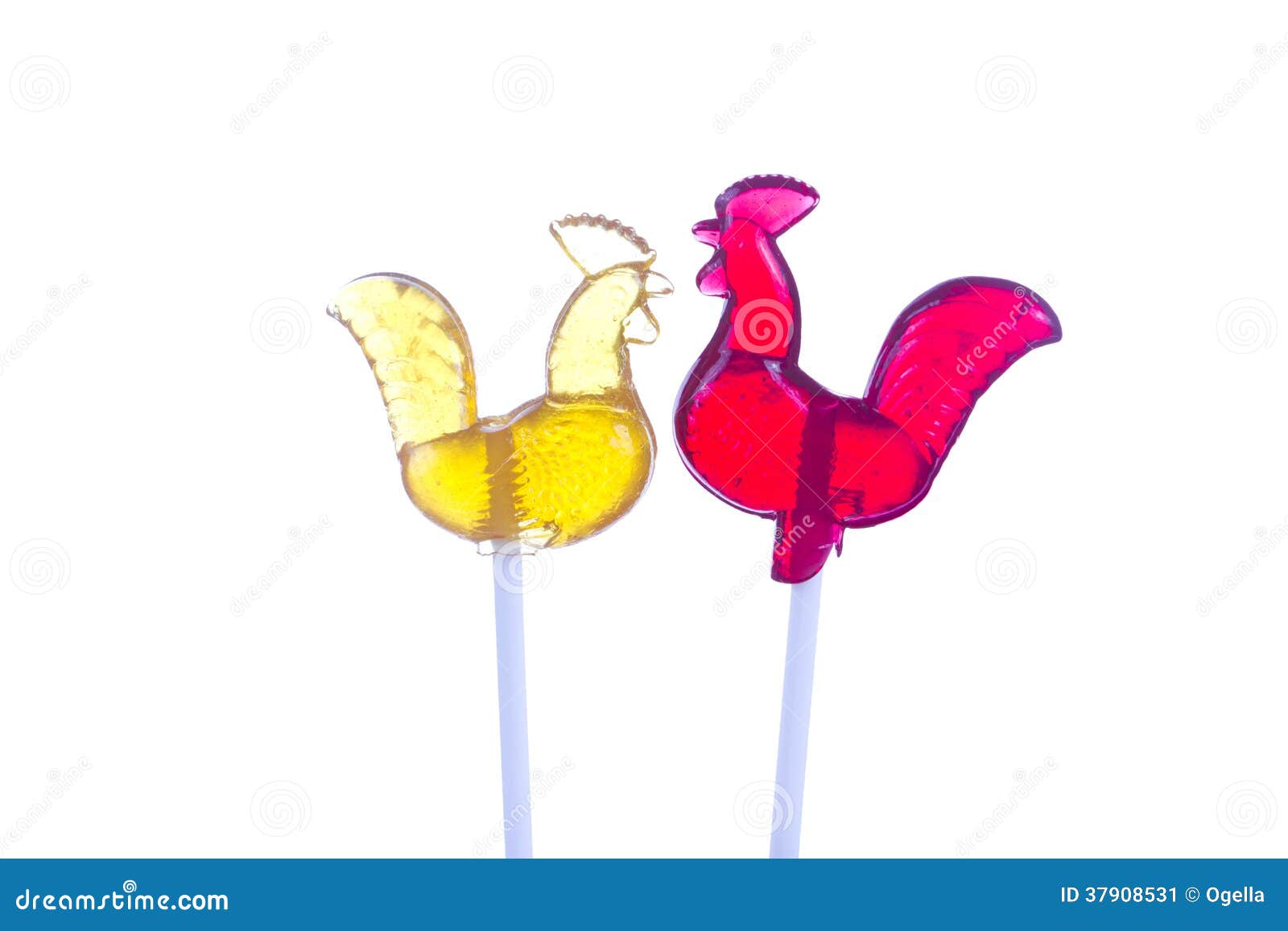 Candy on Stick Isolated on White Stock Image - Image of tasty, dessert ...