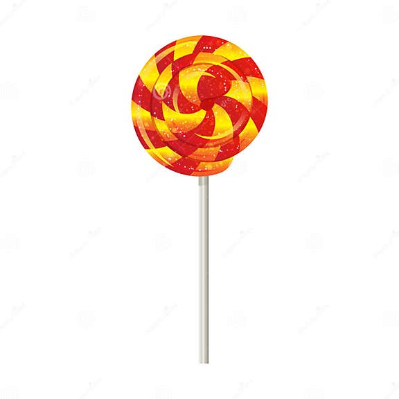 Candy on a Stick, Spinner, Spiral. Vector. Stock Vector - Illustration ...