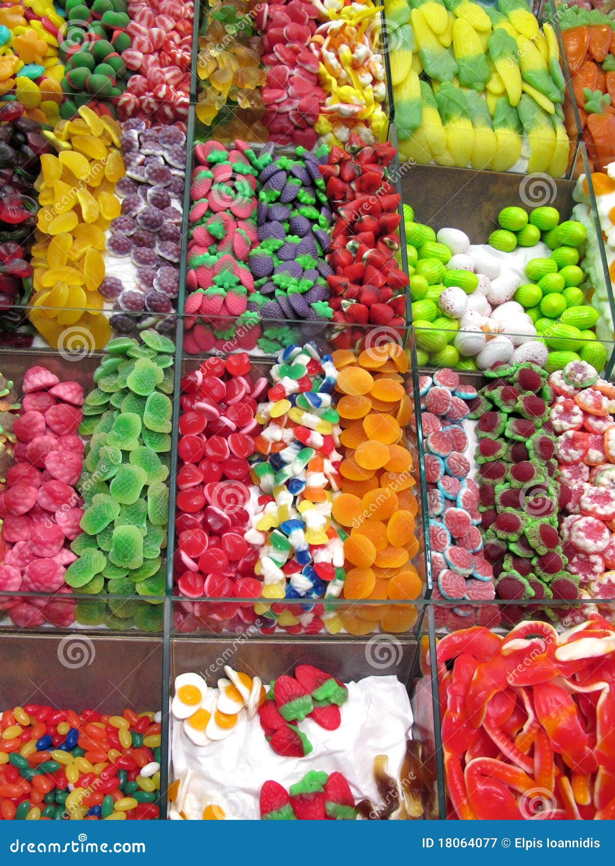 Candy Store Display Royalty Free Stock Photography - Image: 18064077