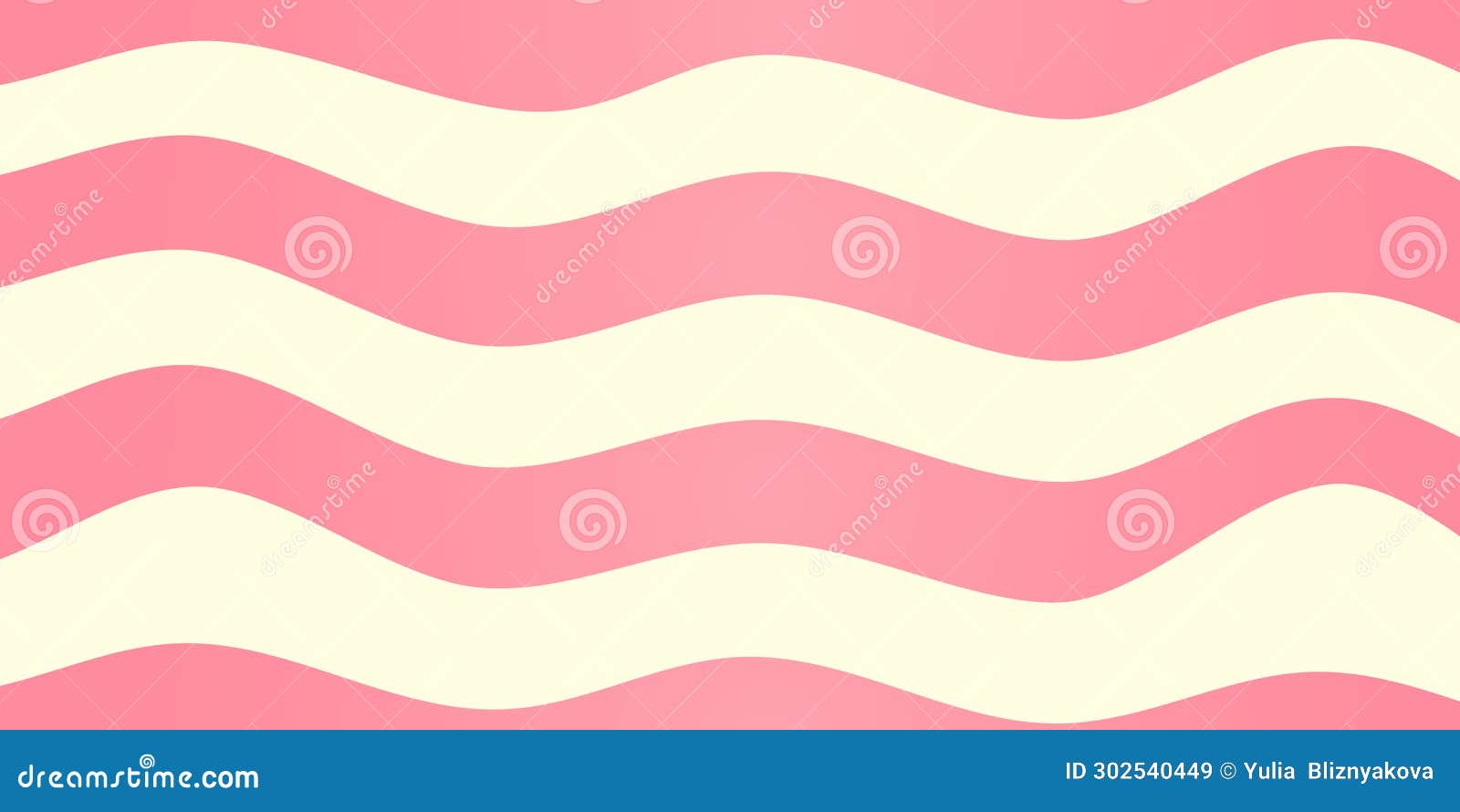 Candy Striped Background. Texture with Pink Caramel Waves Stock Vector ...