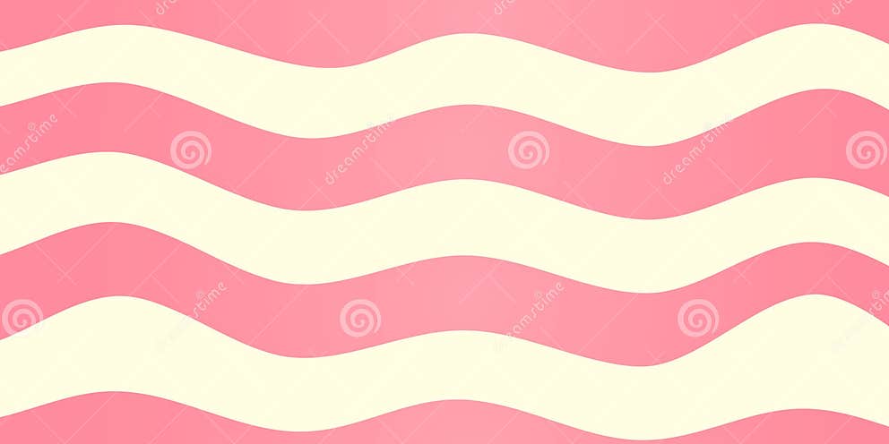 Candy Striped Background. Texture with Pink Caramel Waves Stock Vector - Illustration of pink ...