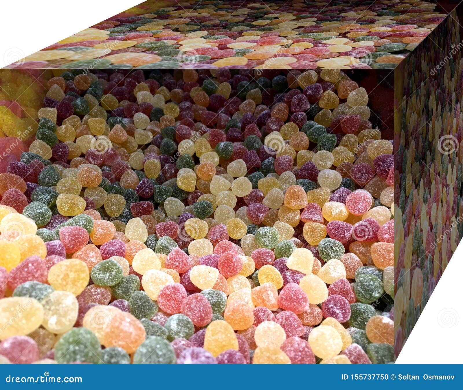 Candy and Sweets in the Box. Stock Photo - Image of delicious ...