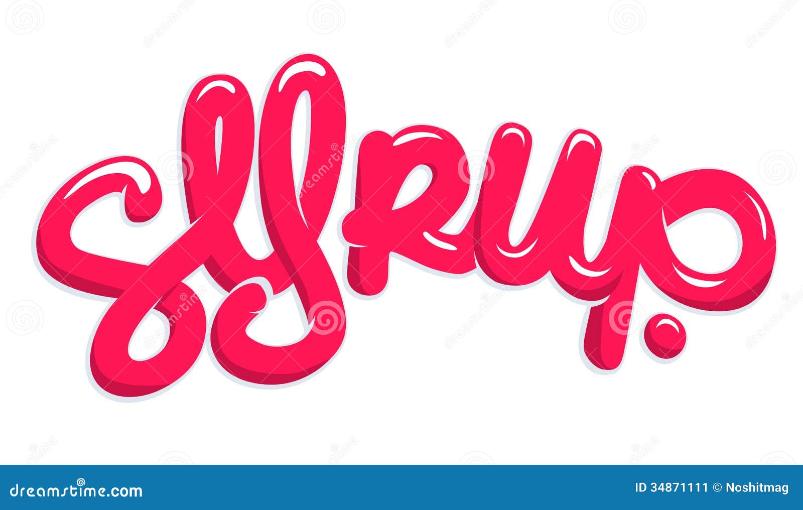 Candy syrup text stock vector. Illustration of eating - 34871111